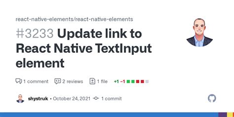 Update Link To React Native Textinput Element By Shystruk · Pull Request 3233 · React Native