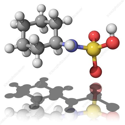 Cyclamate Artificial Sweetener Molecule Stock Image F0034851