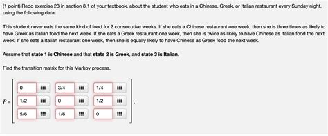 Solved Point Redo Exercises And In Section Of Chegg