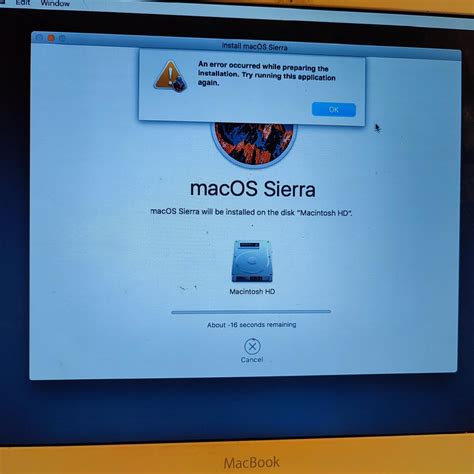 Restoring An Old Mac And This Error Pops Up I Have Tried Re Doing It
