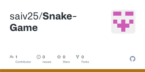 GitHub Saiv Snake Game