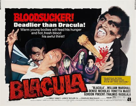 1972 Blacula Movie Poster 11x17 William Marshall Vonetta Mcgee Horror 🩸