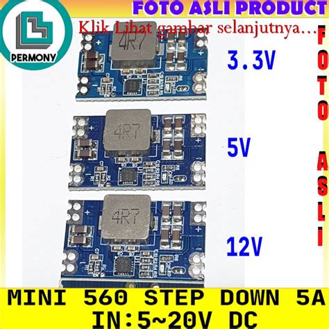 Jual Mini560 Stepdown 5a Step Down 33v 5v 12v Mini 560 High Efficiency