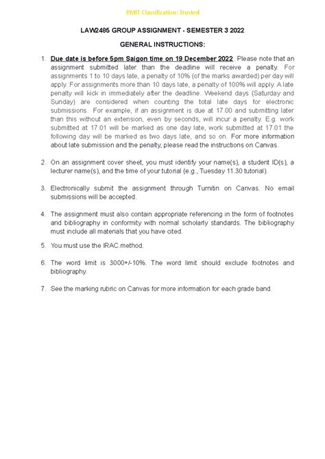 Law2485 Group Assignment Question Sem 3 2022 1 Law2485 Group Assignment Semester 3 2022