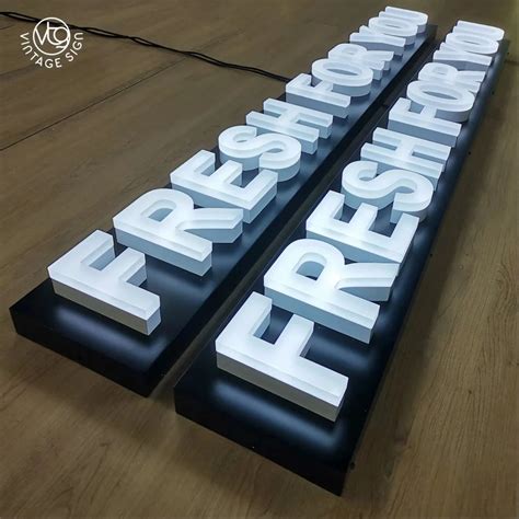 White Alphabet 3d Front Light Sign Board For Promotional At ₹ 500 Sq