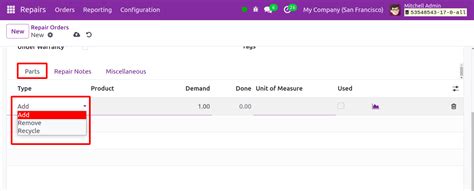 Odoo Repair Module Odoo Community Book