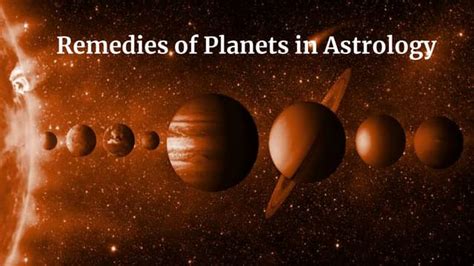 Remedies Of Planets In Astrologypptx