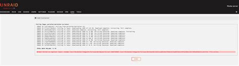 Portainer Reinstall Failed Docker Engine Unraid