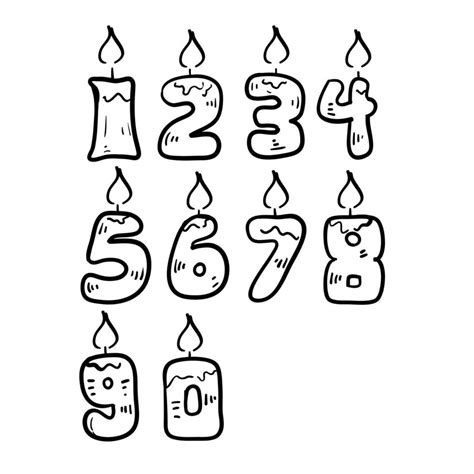 Black Birthday Candles Numbers At Amy Curley Blog