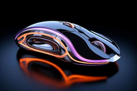 Premium Photo Computer Mouse On A Black Background 3d Rendering Computer Digital Drawing Ai