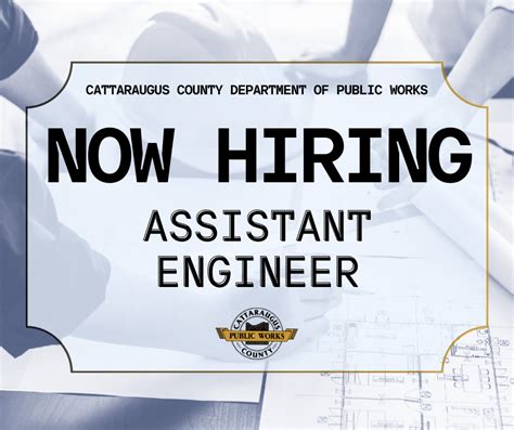 Now Hiring Assistant Engineer Dpw Cattaraugus County Website