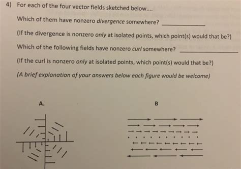 Solved For Each Of The Four Vector Fields Sketched Chegg