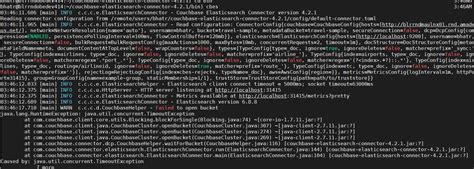 Failed To Open Bucket Couchbase Elasticsearch Connector Elasticsearch Connector Couchbase