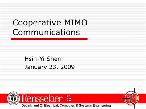 Ppt Cooperative Mimo Communications Powerpoint Presentation Free Download Id700505