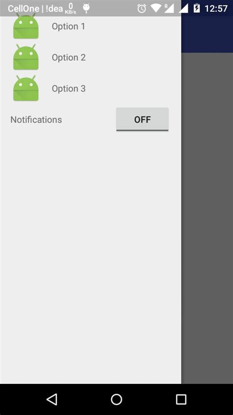 Java Android Navigationview Menu Toggle Button Stack Overflow