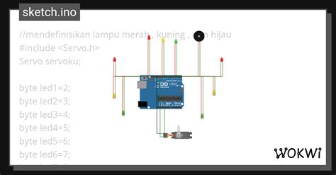 Lampu Lalu Lintas Baru Wokwi ESP STM Arduino Simulator