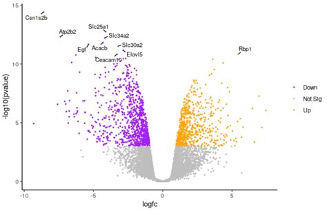 Hands-on: Visualization of RNA-Seq results with Volcano Plot in R / Visualization of RNA-Seq ...