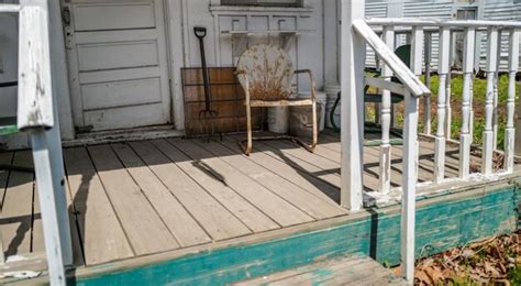 Premium Photo Front Porch Of Abandoned And Weathered Wood House