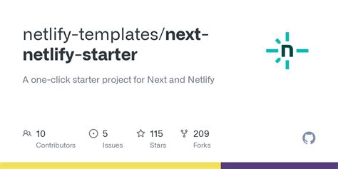 Github Netlify Templatesnext Netlify Starter A One Click Starter