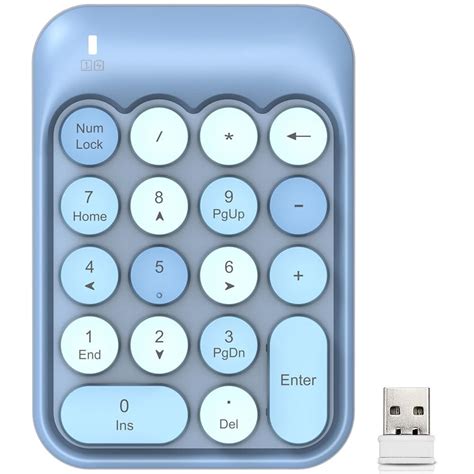 Felicon Wireless Numeric Keypad 18 Keys With 2 4g Mini Portable Silent Number Pad Usb Receiver