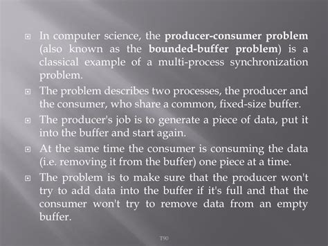 PPT PRODUCER CONSUMER PROBLEM PowerPoint Presentation Free Download ID