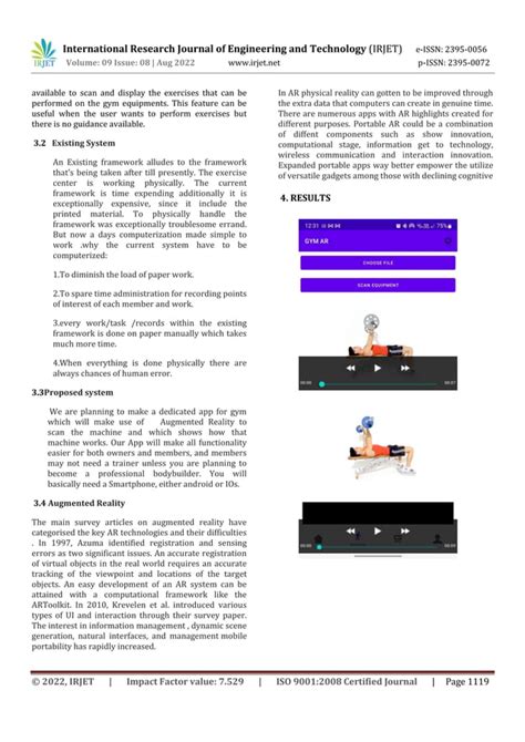 gym management system using augmented reality pdf