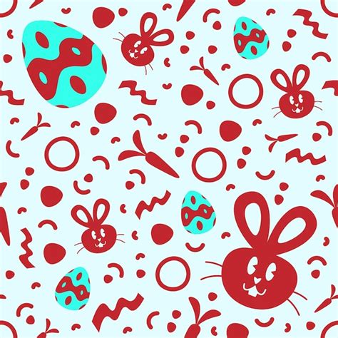 Premium Vector Cute And Kawaii Easter Seamless Pattern