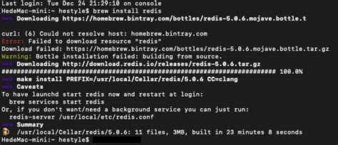install redis homebrew sapjelake