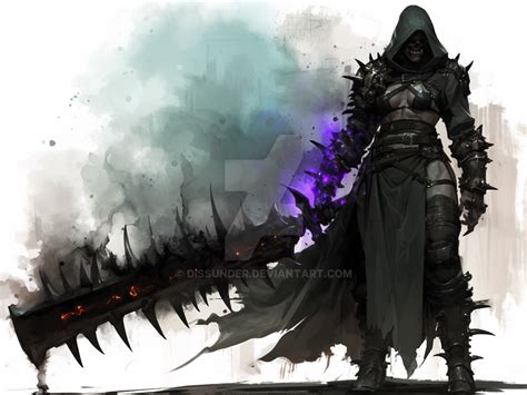 Half Orc Hooded Assassin Female Dnd Character Art By Dissunder On