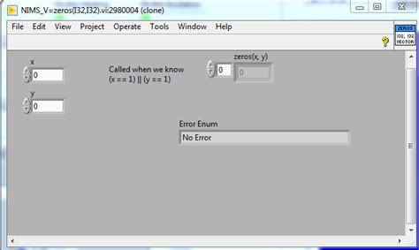 Error Code Hex 0x2 Stopped At Initialize Array On Block Diagram Nims
