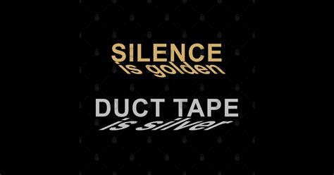 Silence Duct Tape Silence Sticker Teepublic