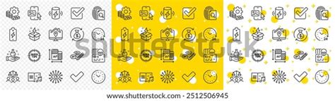 Outline Checkbox Floor Plan Tick Line Stock Vector Royalty Free Shutterstock