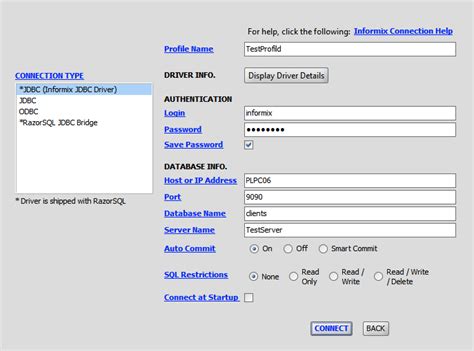 C Informix Cant Connect Via Ibmdatainformix Stack Overflow