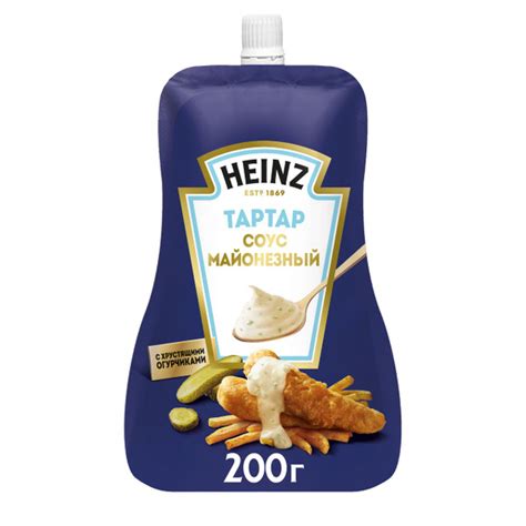 Соус Heinz майонезный тартар, 200г ( 2 штуки!!! ) - купить с доставкой ...