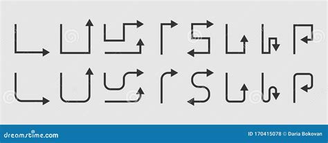 Arrow Icon Set Stock Illustration Illustration Of Navigation 170415078