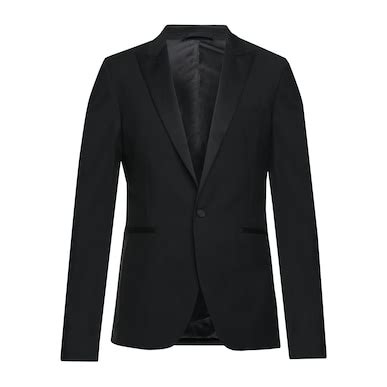 Buy Men Solid Black Formal Jacket Online At The Collective 576295