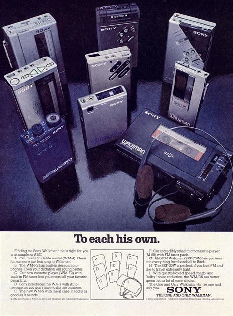 Sony Walkman X2 1982 And 1981 Rvintageads