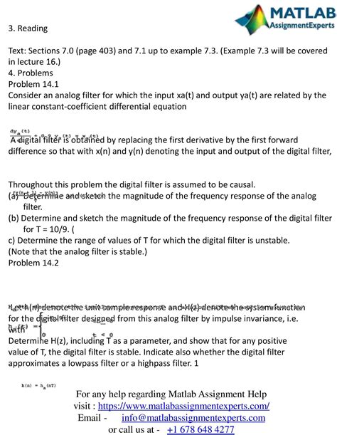 Digital Signal Processing Assignment On Behance