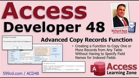Microsoft Access Developer 48 Copy Records From Any Table Without