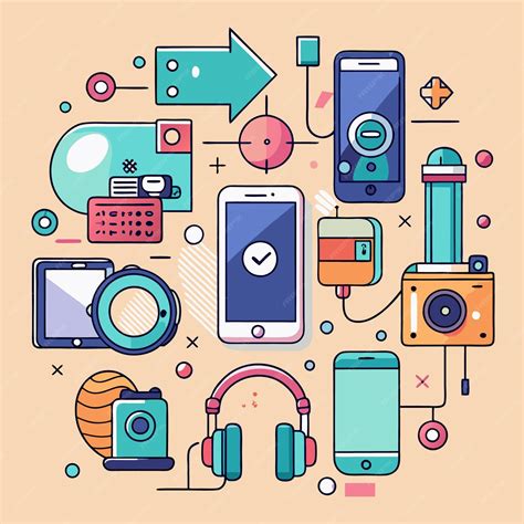 Handdrawn Smart Design Objects Illustration Premium Ai Generated Vector