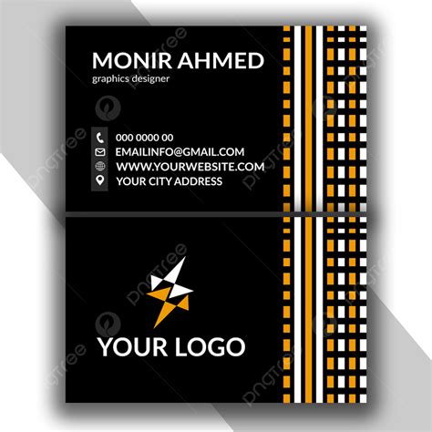 오렌지 모던 방문 템플릿 Psd 다운로드 디자인 자료 다운로드