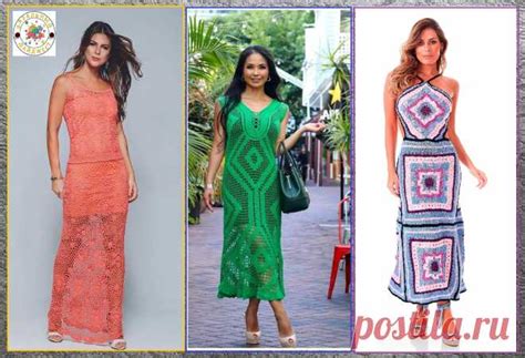 РОМАНТИЗМ И ЖЕНСТВЕННОСТЬ ЛЕТНИЕ САРАФАНЫ КРЮЧКОМ Женская одежда к Крючок Сарафаны Постила