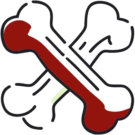 Premium Vector Bone Icon Doodle Offset Fill