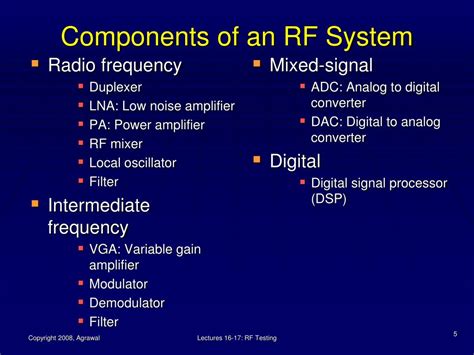Ppt Vlsi Testing Lectures 16 And 17 Rf Test Powerpoint Presentation