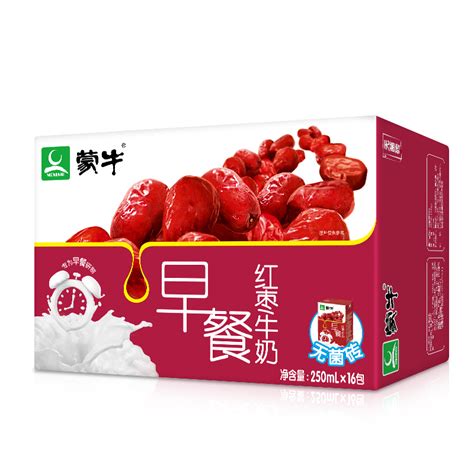 蒙牛 早餐奶 红枣味250ml×16盒风味奶非常好喝，不错 苏宁易购