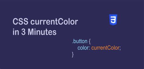 a quick guide to using the currencolor css value