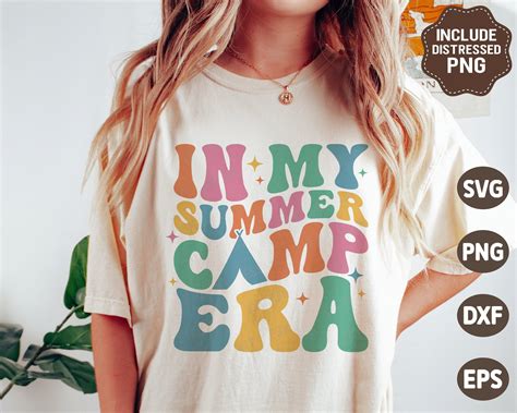 In My Summer Camp Era Svg Camping Svg Summer Vacation Png Retro