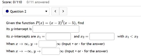 solved given the function p x x−2 2 x−5 find its