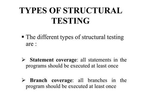 Structural And Functional Testing Pptx