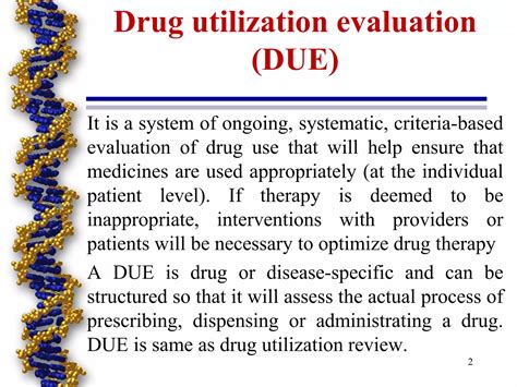 Drug Utilization Evaluation Due And Drug Utilization Review Ppt
